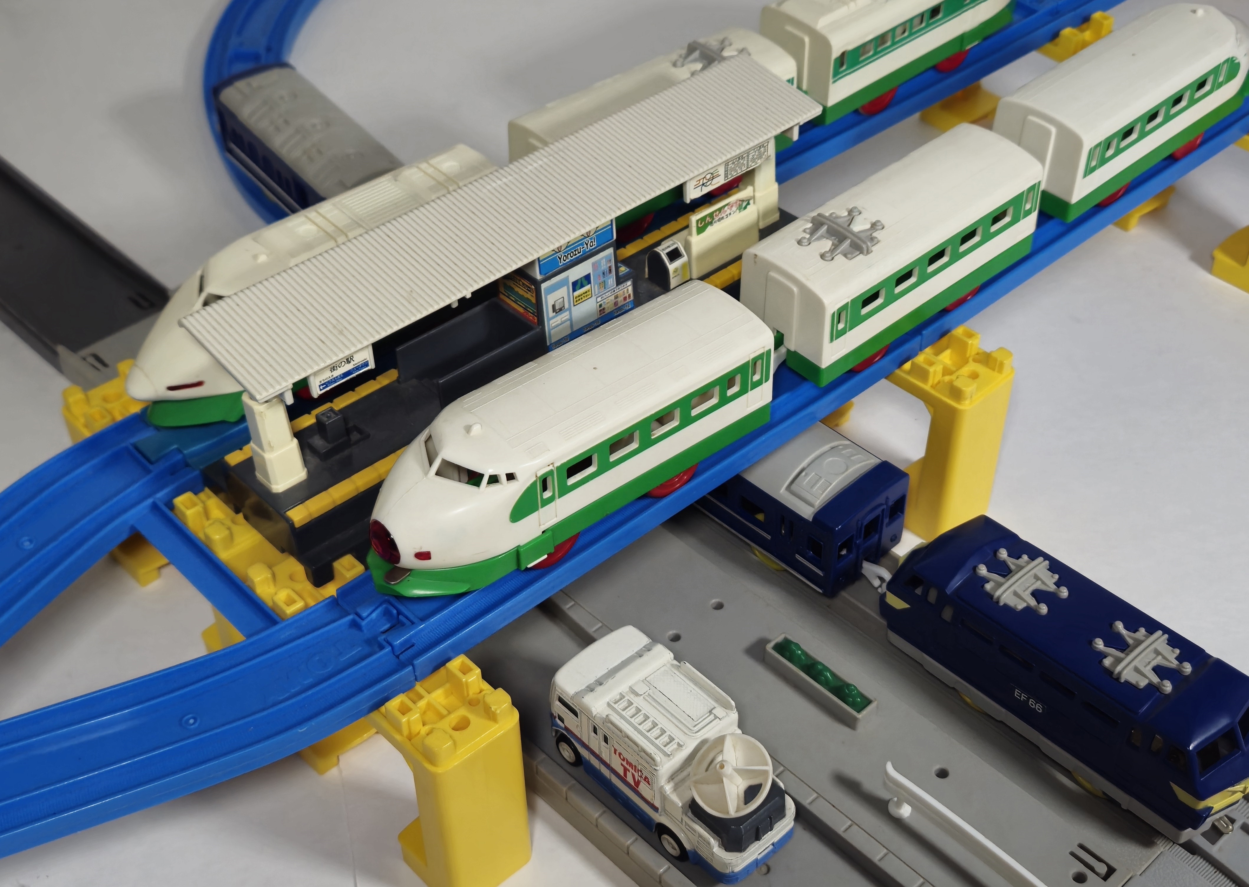 My Plarail Shinkansen trains
